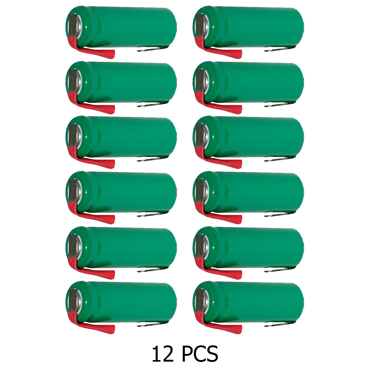 12-Pack 2/3 AAA NiMH 320 mAh Batteries with Tabs