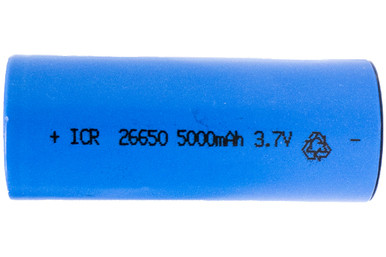 3.7 Volt 26650 Li-Ion Battery (5000 mAh) - Only Batteries
