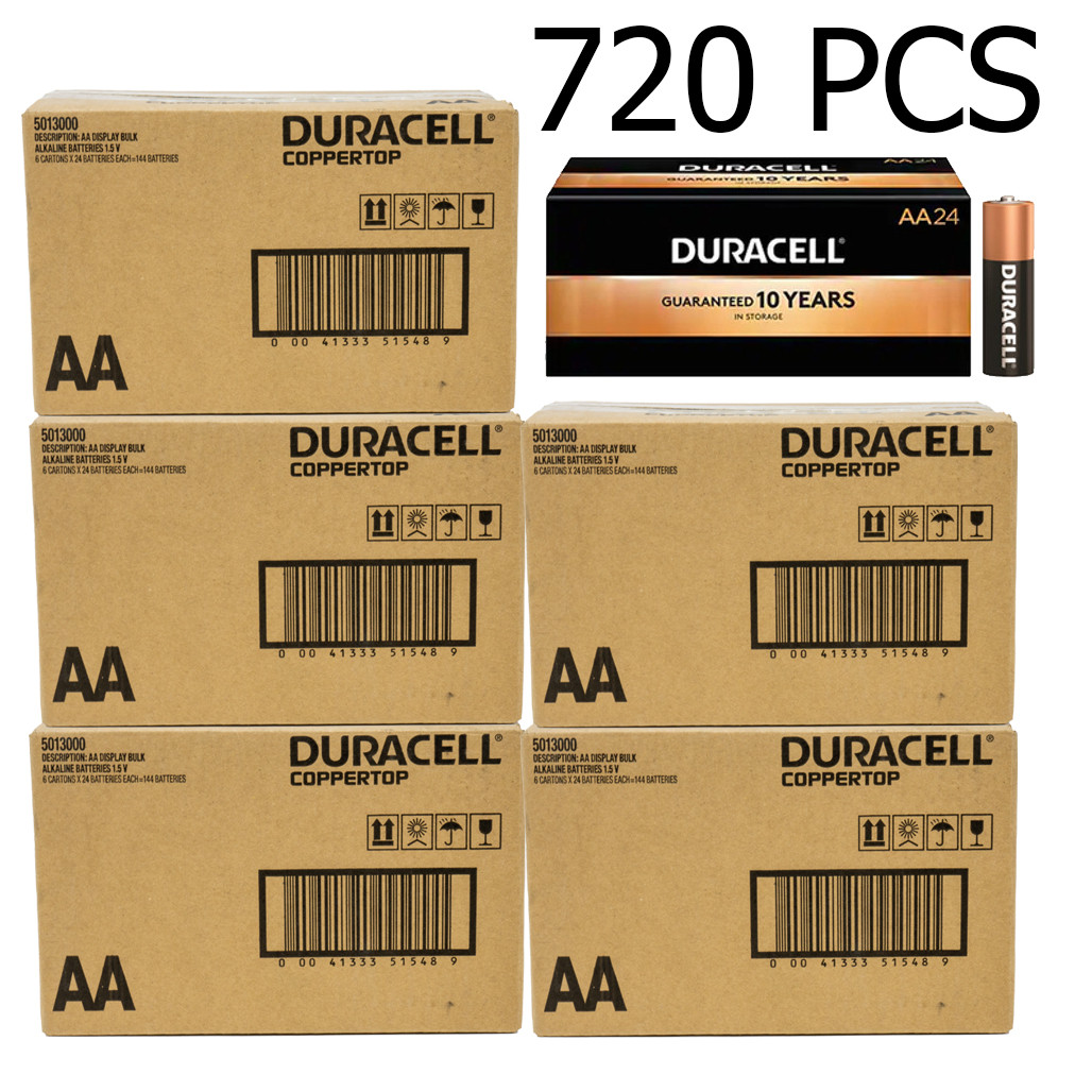 AA Duracell MN1500B4 Alkaline Batteries (4 Card)