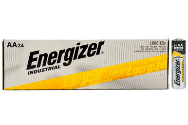 24-Pack AA Energizer Industrial (EN91) Alkaline Batteries