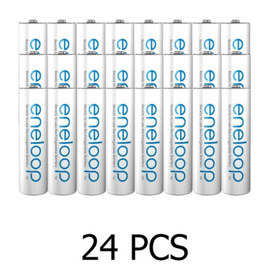 24-Pack AA NiMH Panasonic Eneloop 2000 mAh Rechargeable Batteries