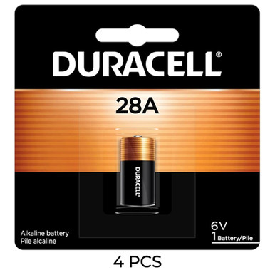 4-Pack Duracell 28A / 4LR44 6 Volt Alkaline Batteries