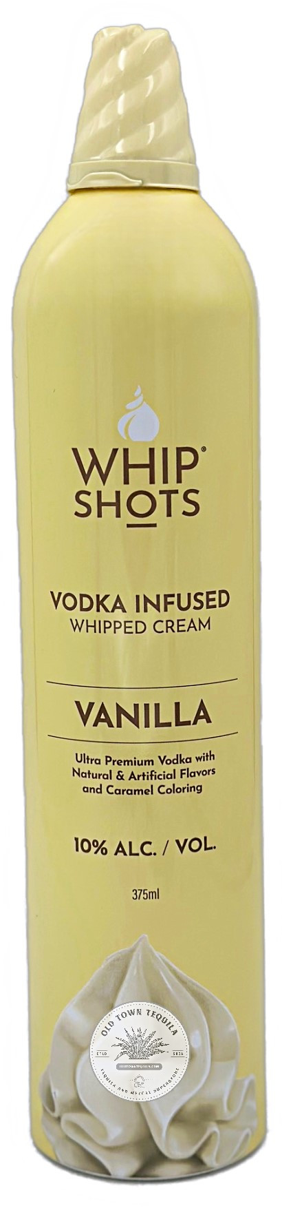 Whip Shots Caramel Vodka Infused Whipped Cream 375ml - Old Town Tequila