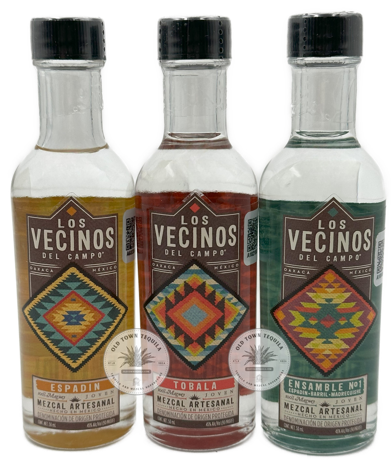 Los Vecinos Mezcal 3x 50ml (mini)Set - Old Town Tequila