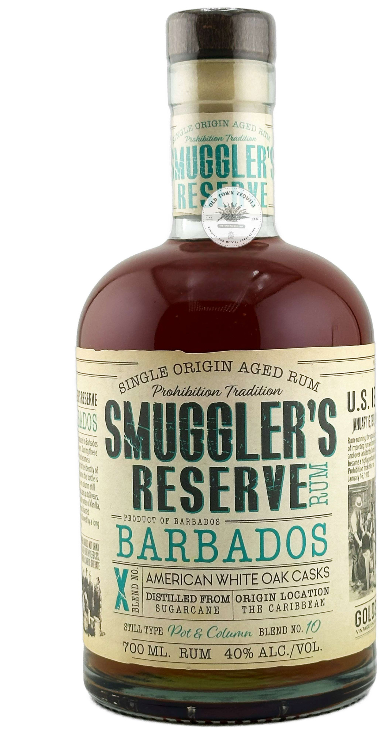 Smugglers Reserve Barbados Rum 700ml - Old Town Tequila