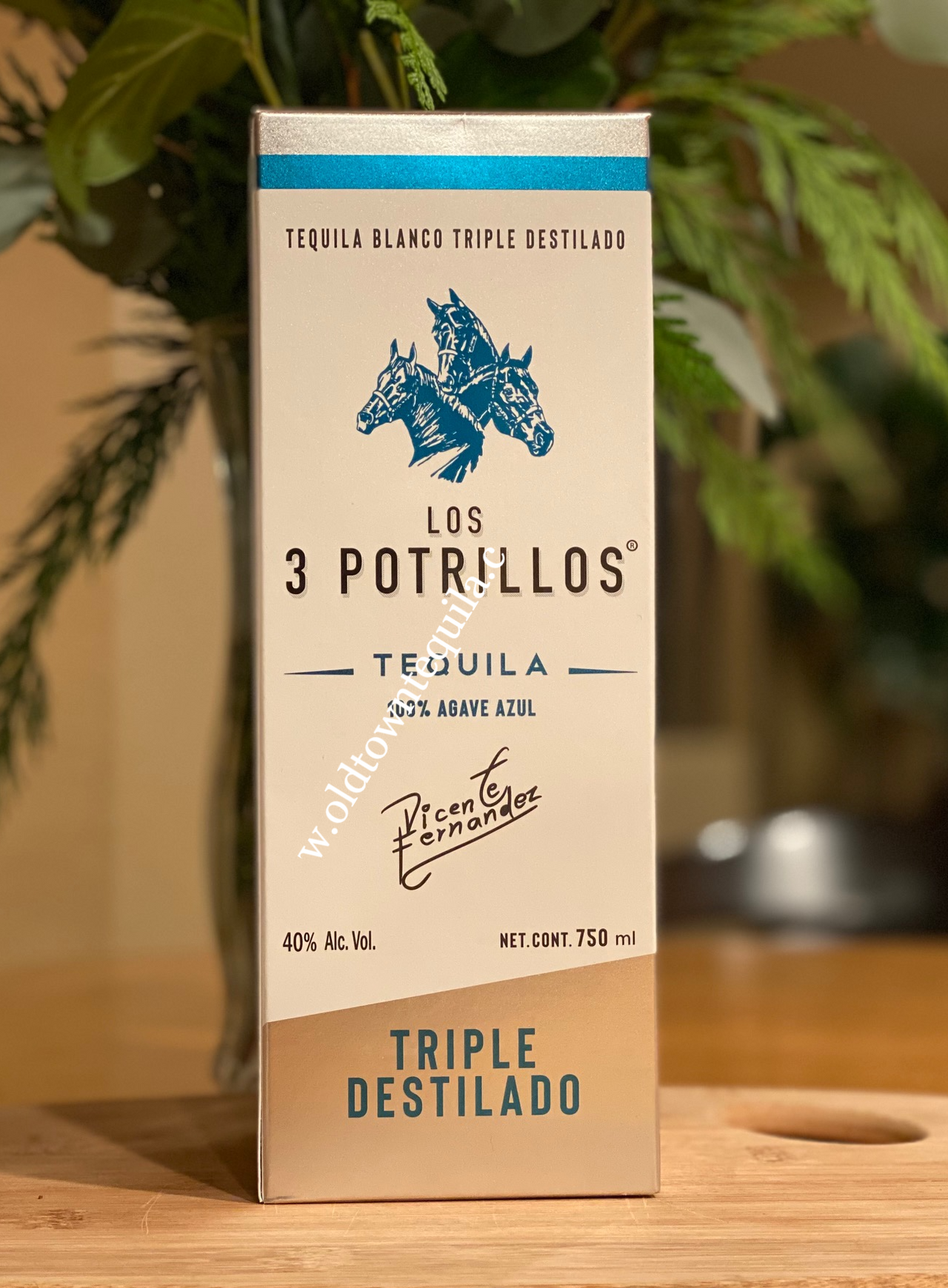 Los 3 Potrillos Blanco Tequila De Vicente Fernández - Old Town Tequila