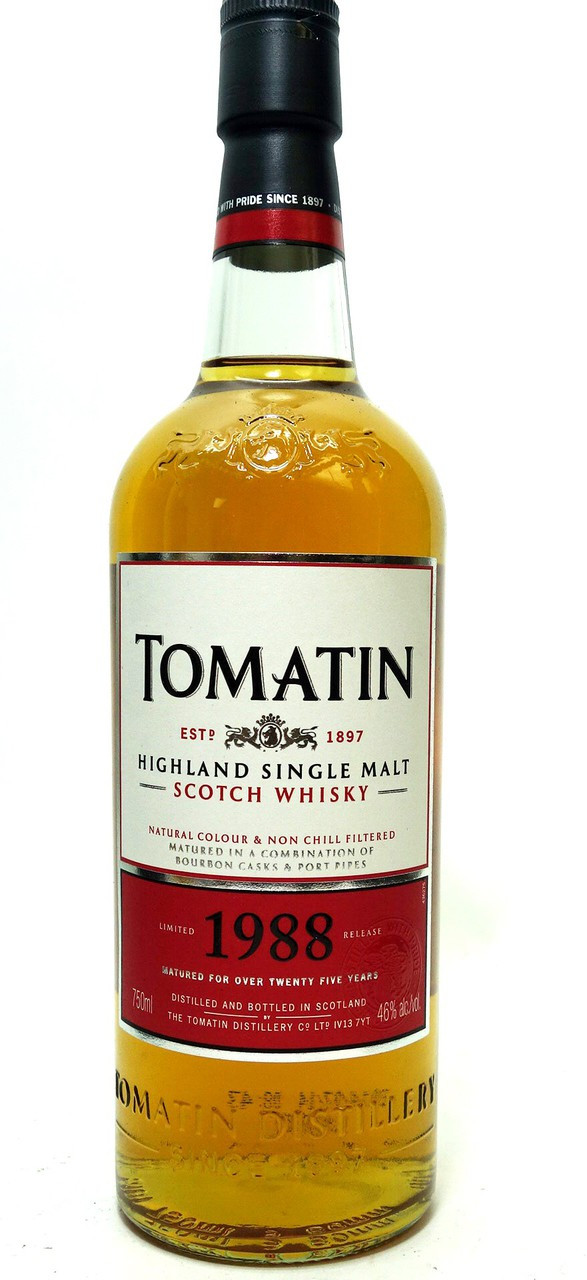 TOMATIN 1988 SINGLE MALT WHISKY - Old Town Tequila