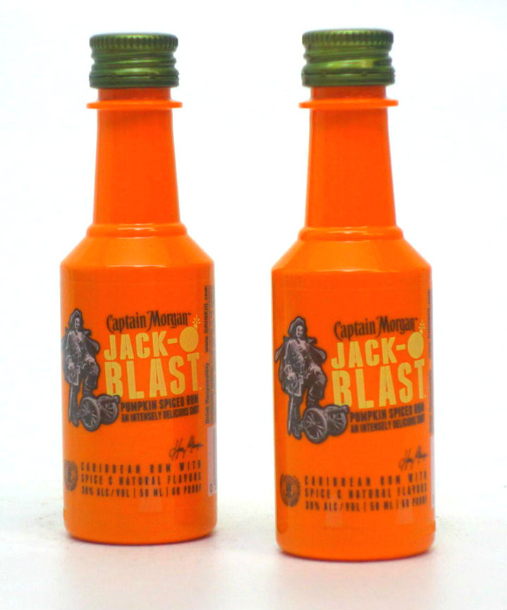 Jack-o Blast Captain Morgan 10 Mini 50ml Bottles (one sleeve) - Old ...