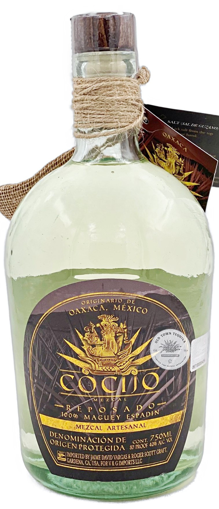 Cocijo Reposado Espadin Mezcal - Old Town Tequila