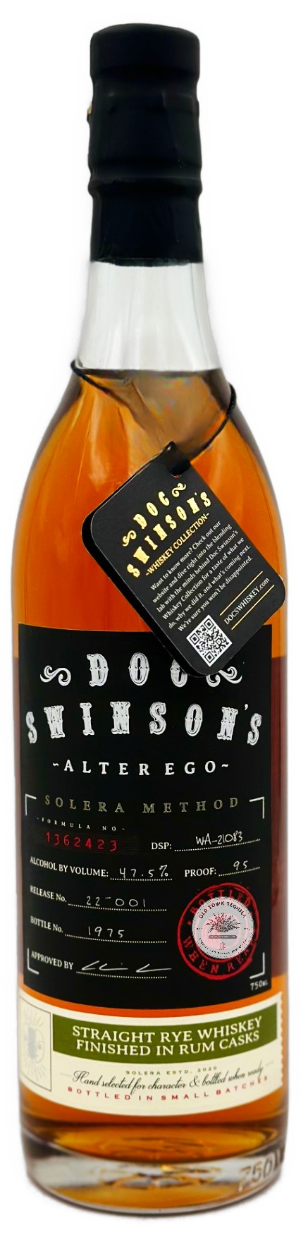 Doc Swinson's Alter Ego Triple Cask Straight Bourbon - Old Town Tequila