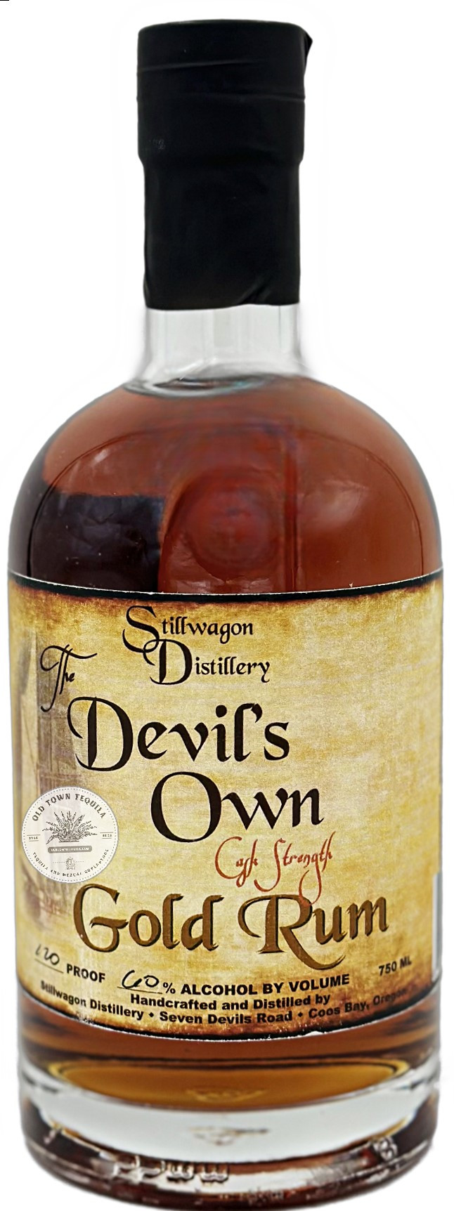 The Devil's Own Cask Strength Gold Rum - Old Town Tequila