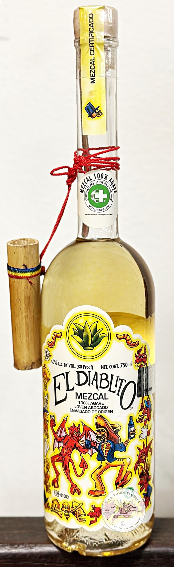 El Diablito Mezcal Joven Abocado 750ml - Old Town Tequila