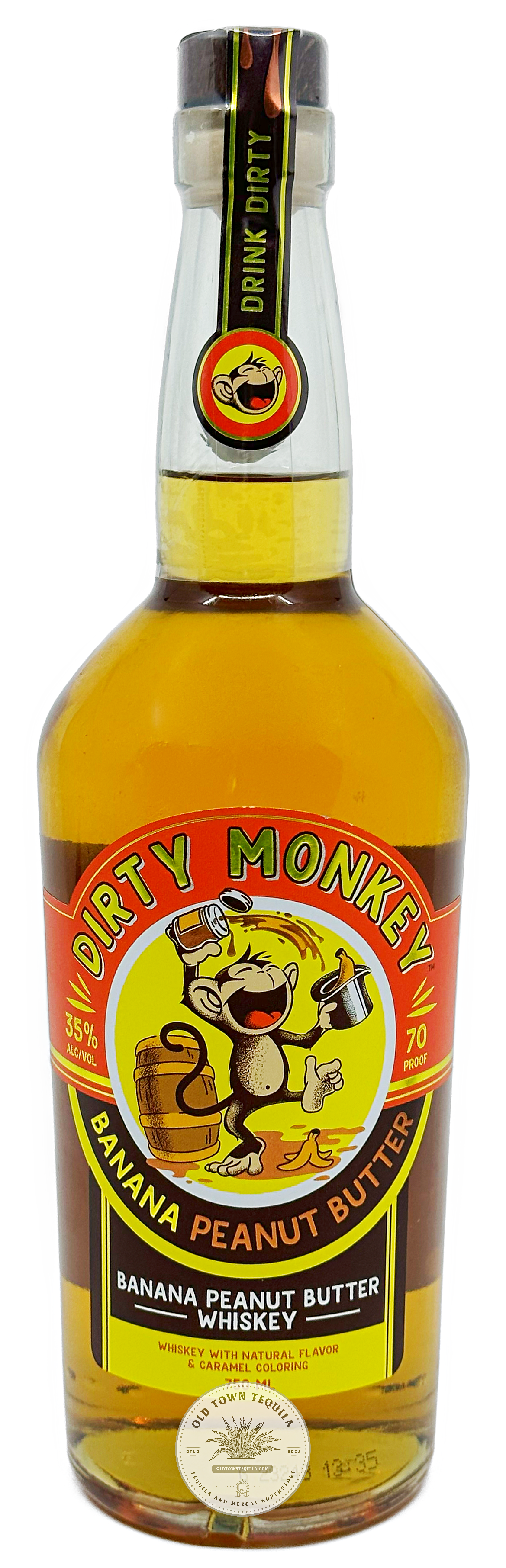 Dirty Monkey Banana Peanut Butter Whiskey - Old Town Tequila