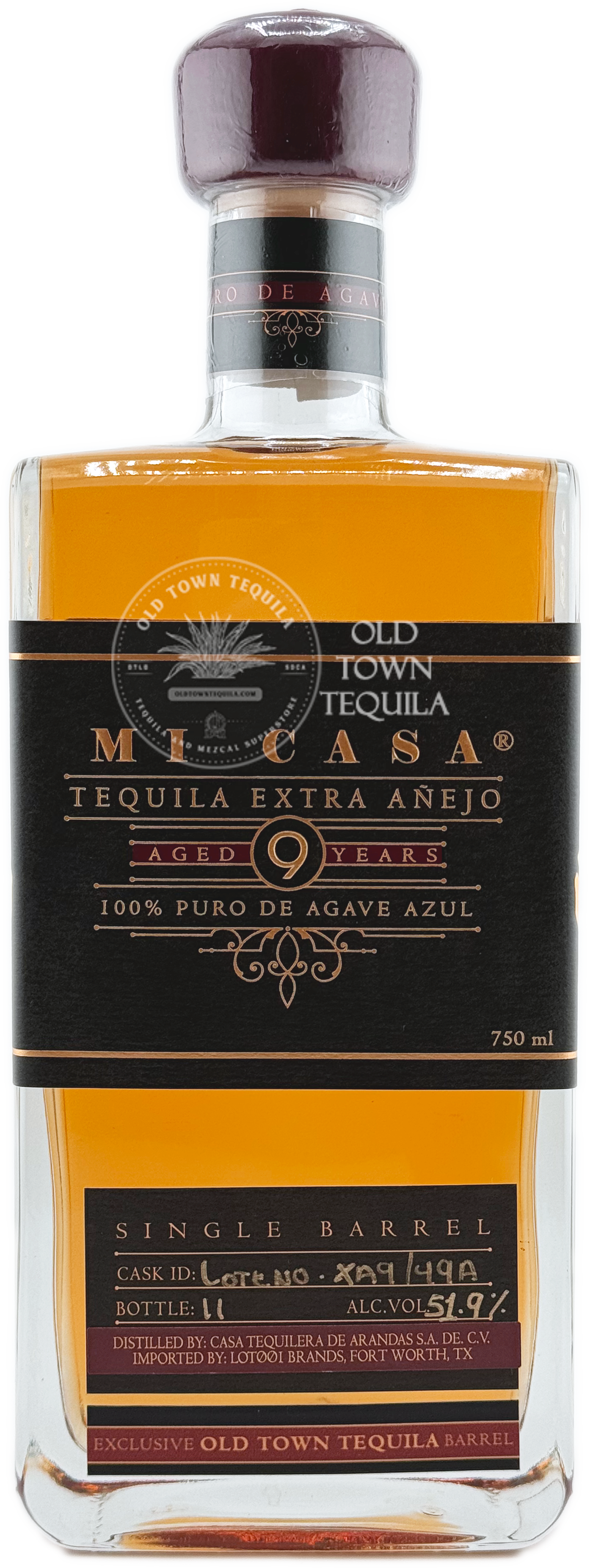 Tequila Mi Casa 9 Years Extra Anejo Single Barrel #49A OTL Exclusive ...