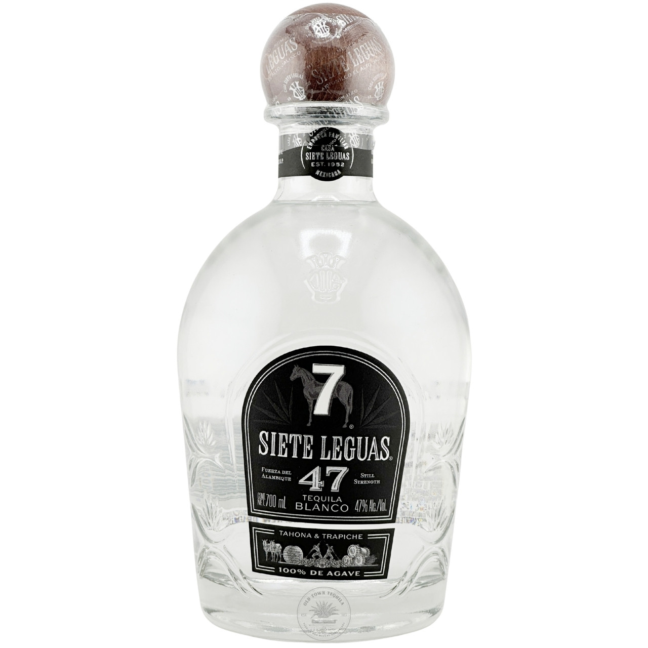 Siete Leguas 47 Still Strength Blanco Tequila 700ml - Old Town Tequila