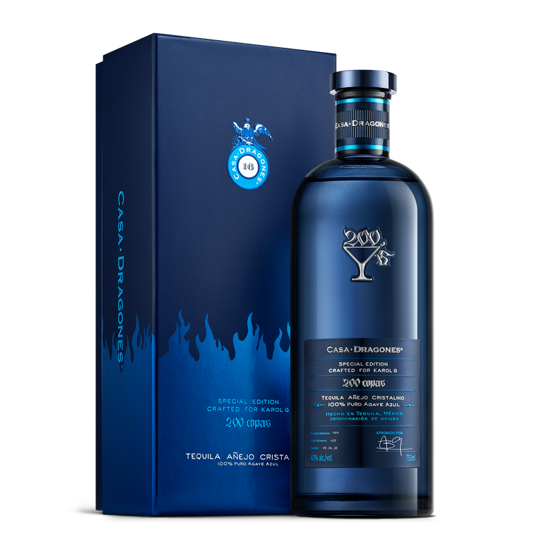 Casa Dragones × Karol G “200 Copas” Añejo Cristalino Tequila | Old Town ...