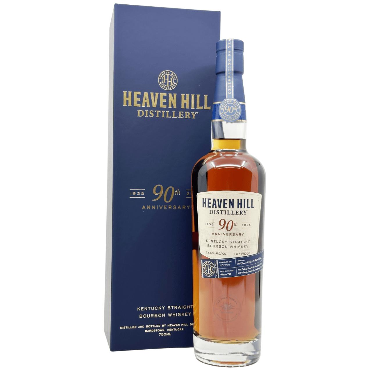 Heaven Hill 90th Anniversary 9 Year Kentucky Straight Bourbon Whiskey ...
