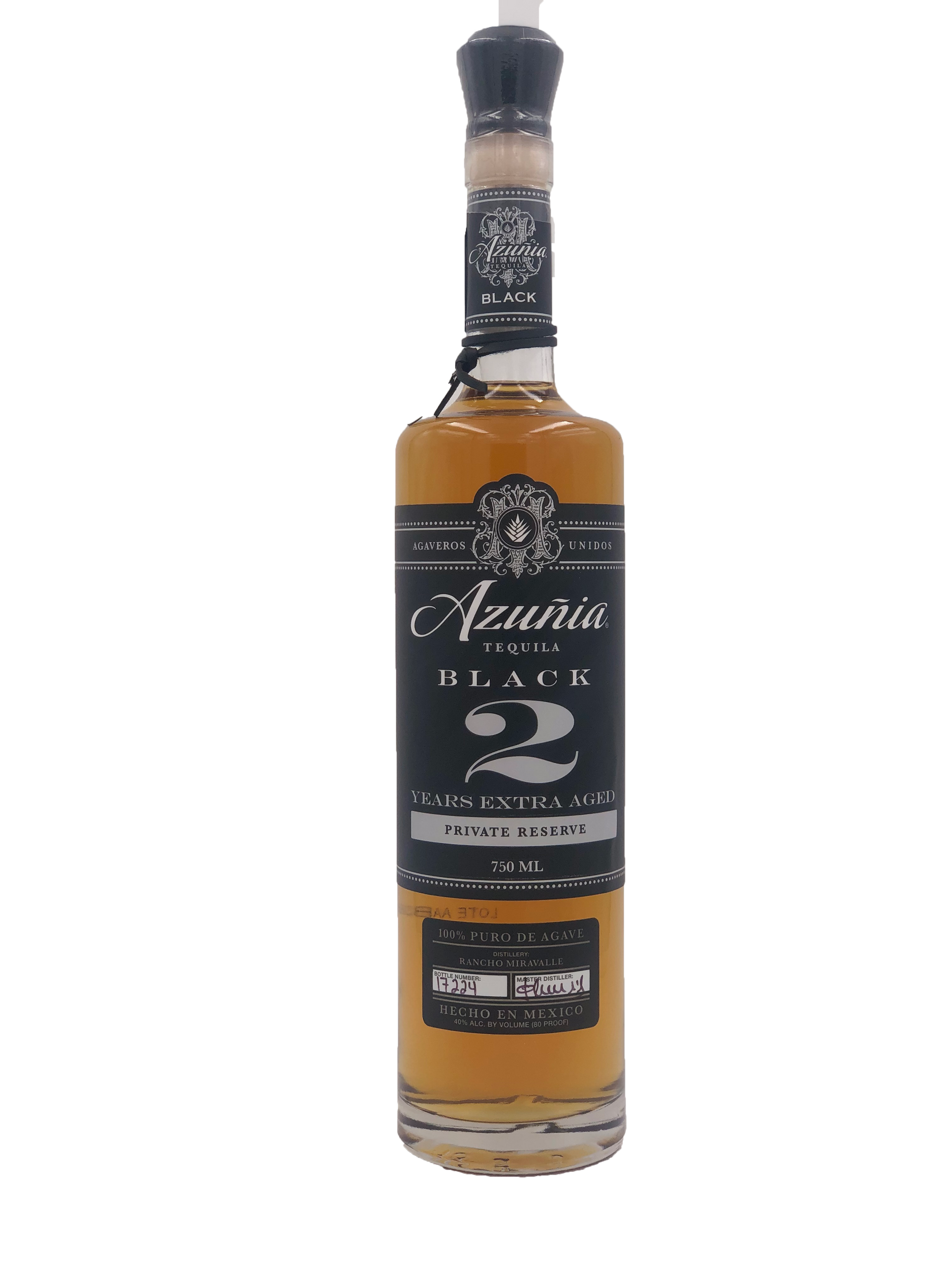 Azunia Black 2 Year Anejo Special Edition - Old Town Tequila