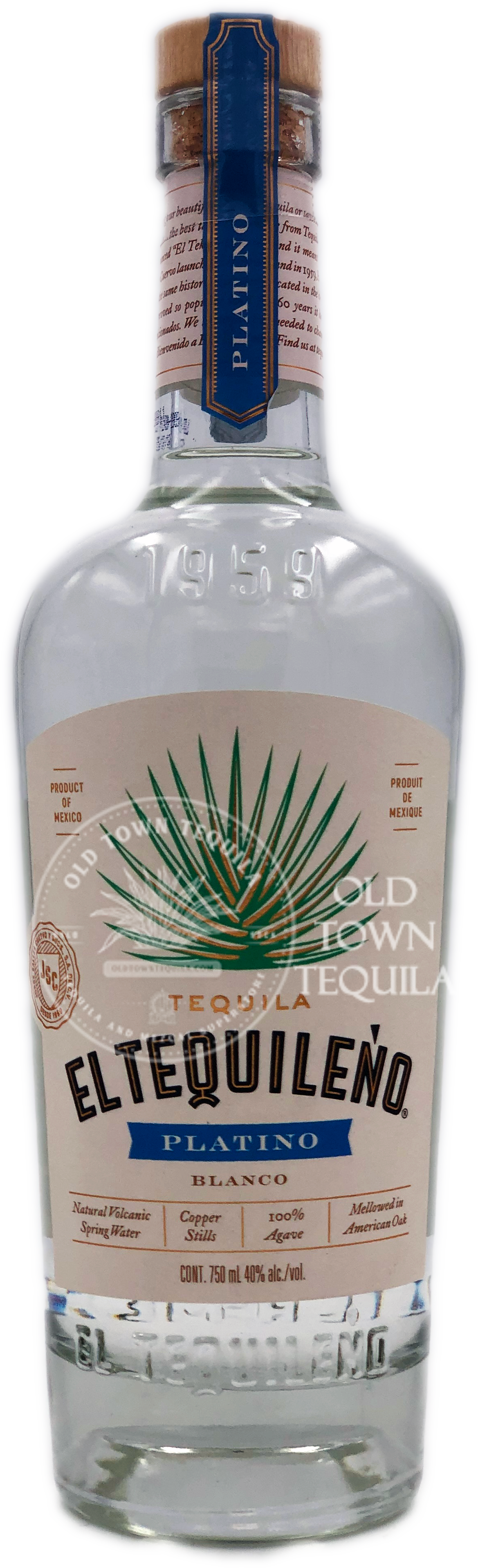 El Tequileño Platino Blanco Tequila 750ml - Old Town Tequila