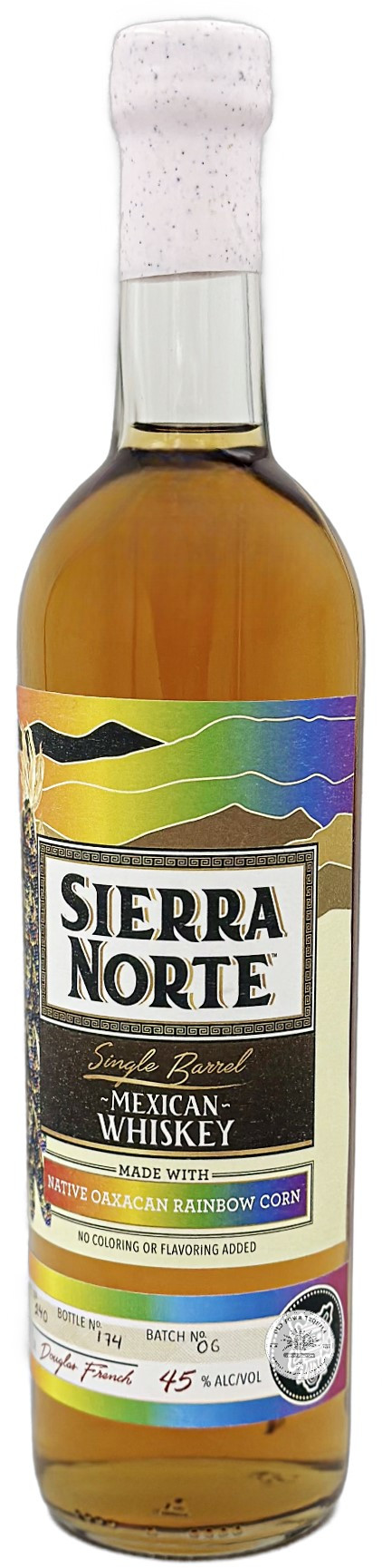 Sierra Norte Rainbow Corn Mexican Whiskey - Old Town Tequila