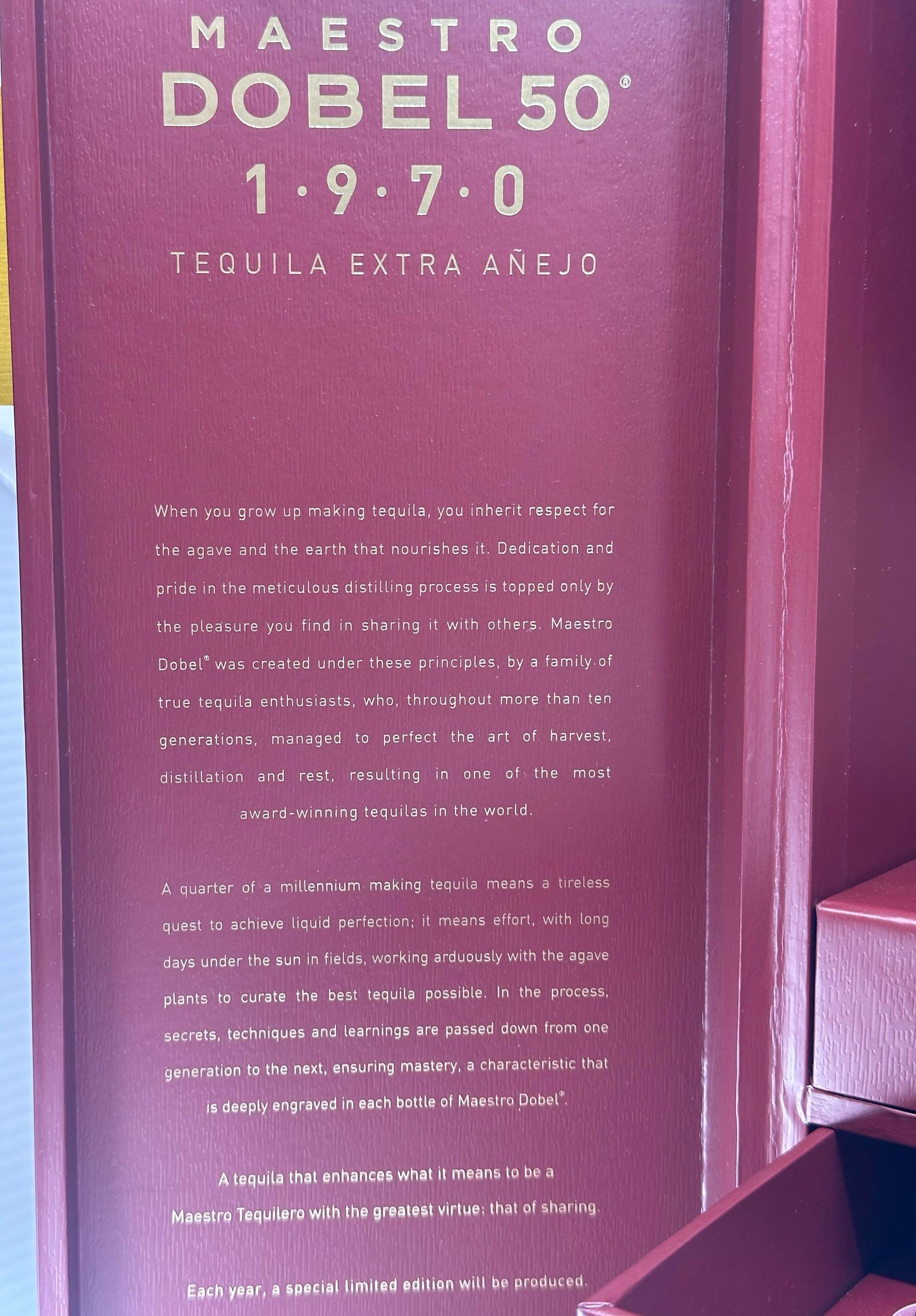 Maestro Dobel 50 Limited Edition Vintage 1970 750ml - Old Town Tequila