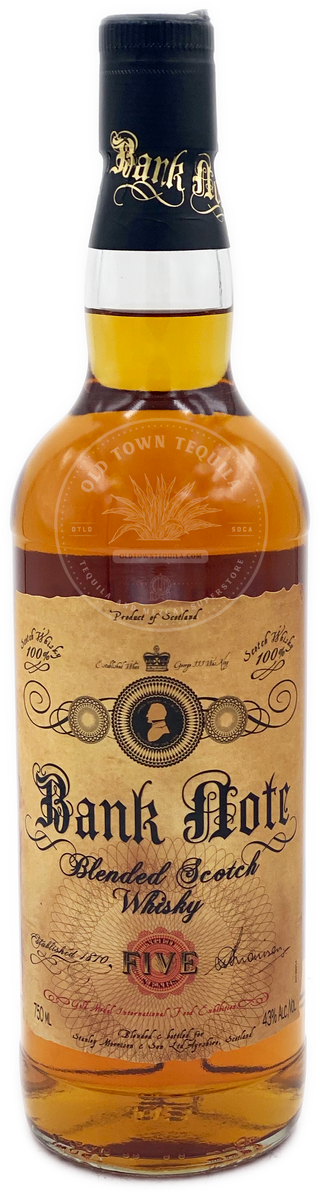 Bank Note Blended Scotch Whisky Aged 5 Years 700ml - Old Town Tequila
