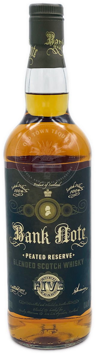 Bank Note Peated Reserve Blended Scotch Whisky Aged 5 Years - Old Town ...