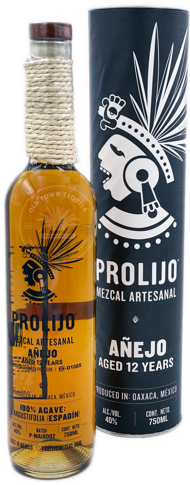 Prolijo Mezcal Artesanal Añejo Aged 12 Years 750ml - Old Town Tequila