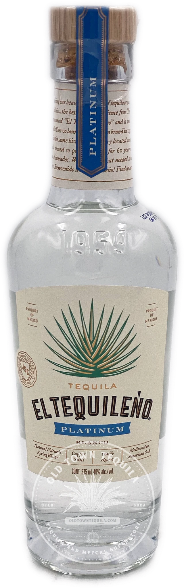 El Tequileño Platinum Blanco Tequila 375ml - Old Town Tequila