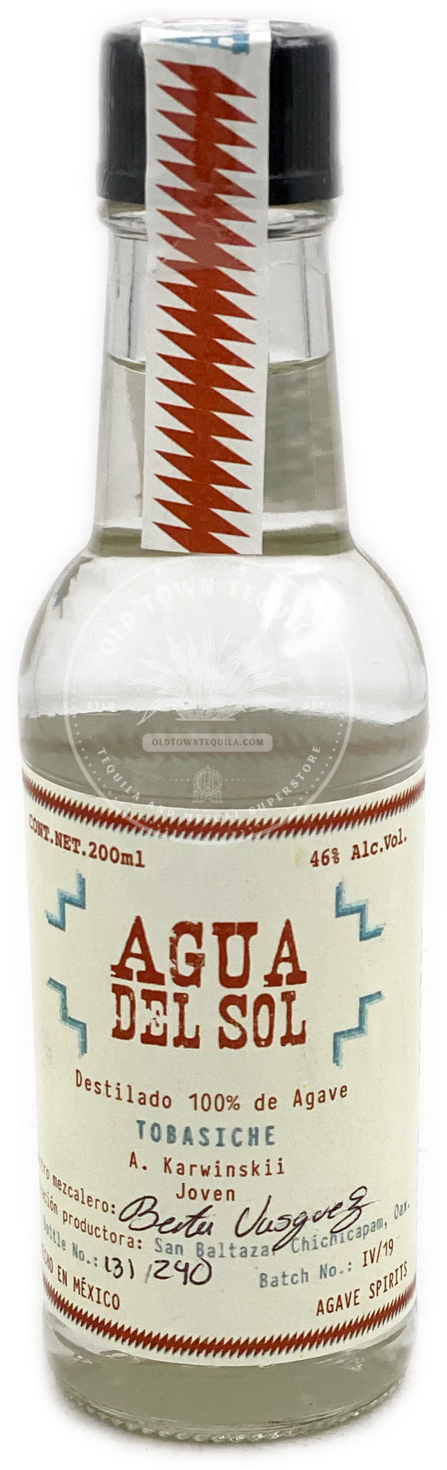 Agua del Sol Tobasiche Agave Spirit 200ml - Old Town Tequila