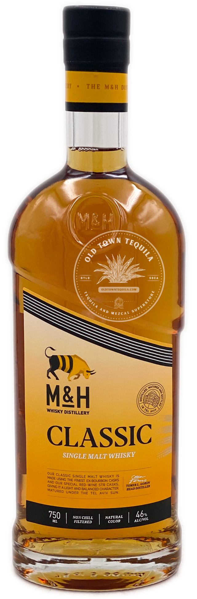 M&H Classic Single Malt Israeli Whiskey 750ml - Old Town Tequila
