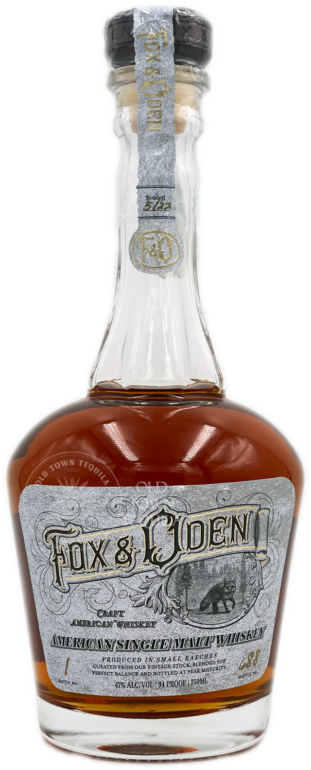 Fox & Oden Double Oaked Straight Bourbon - Old Town Tequila