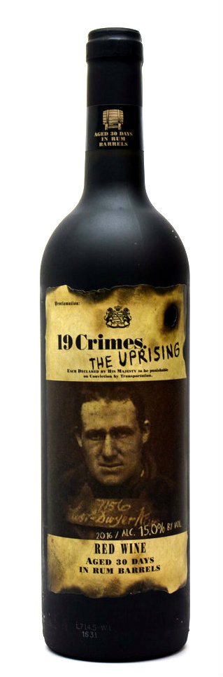19 Crimes The Uprising Red Wine Aged 30 days in rum Barrels - Old Town ...