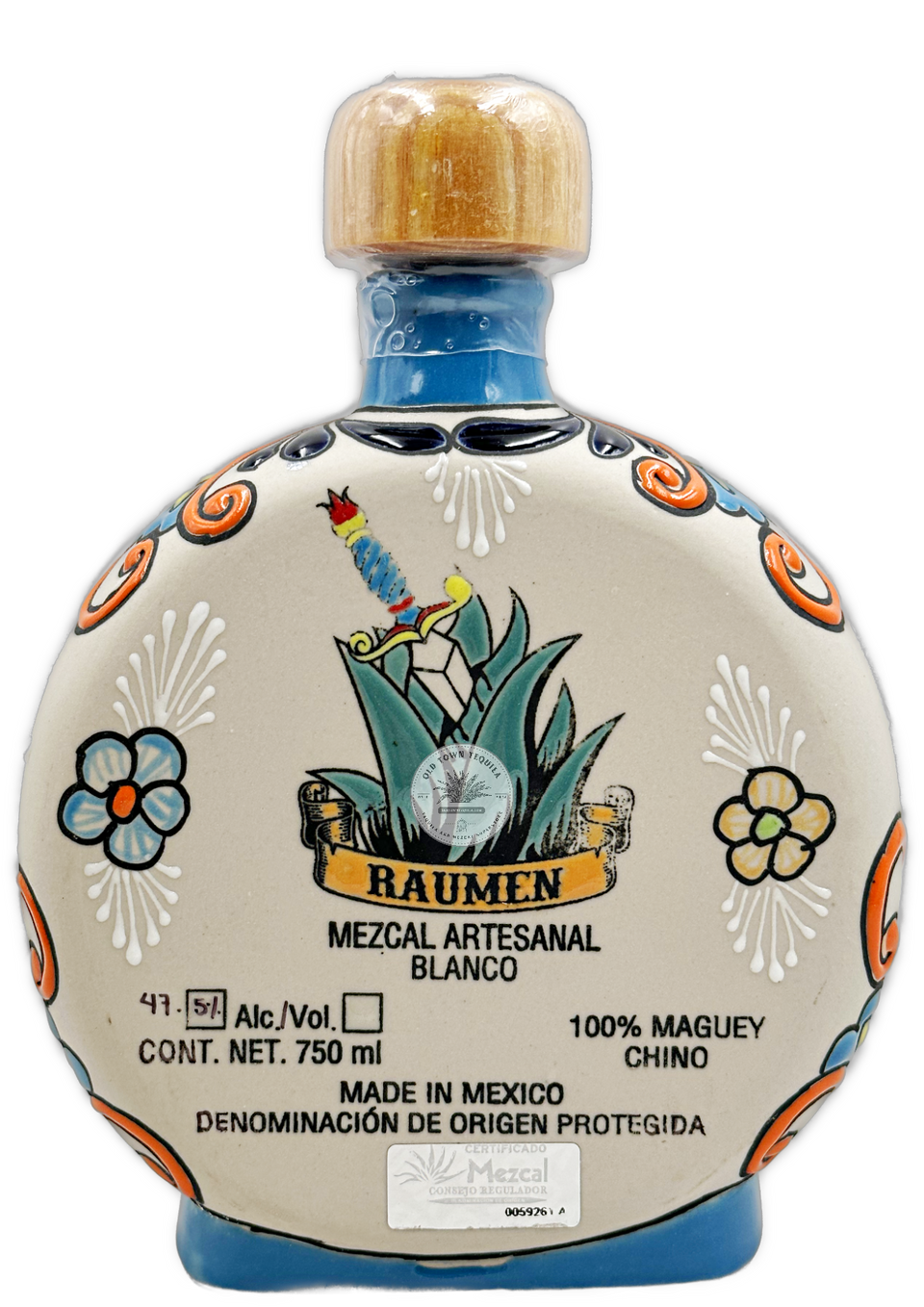 Raumen Mezcal Artesanal Blanco Old Town Tequila