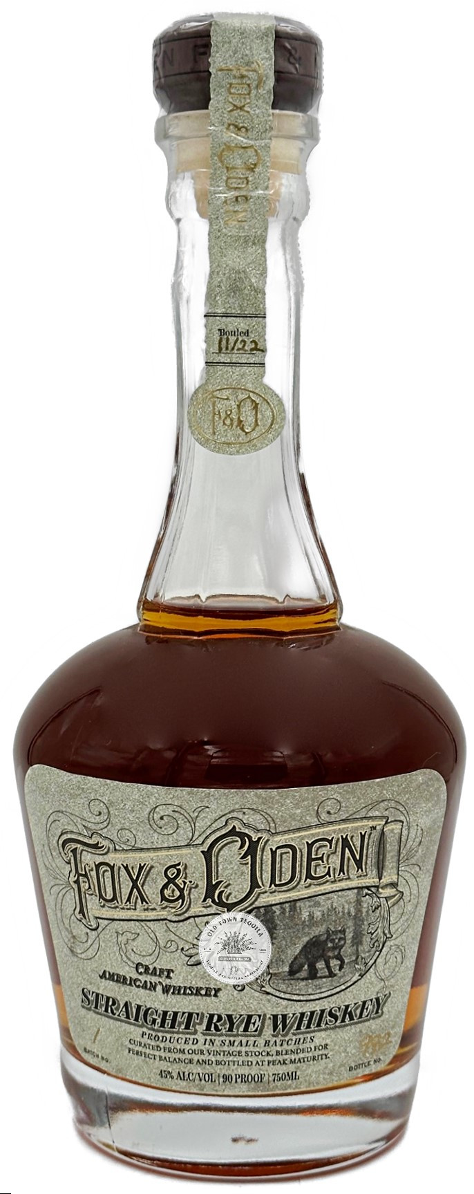 Fox & Oden Straight Rye Whiskey - Old Town Tequila