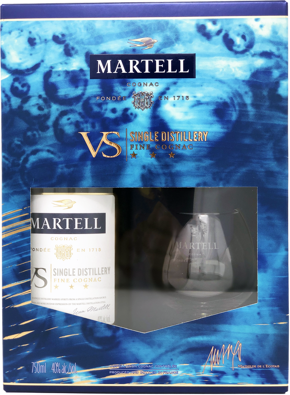 Martell VS Single Distillery Cognac Gift Set - Old Town Tequila
