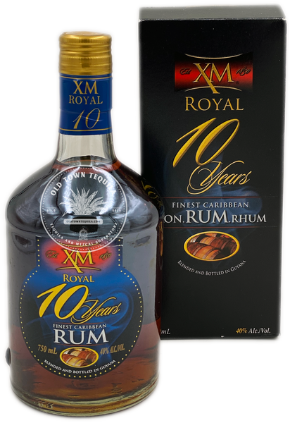 XM Royal 10 Years Finest Caribbean Rum 750ml - Old Town Tequila