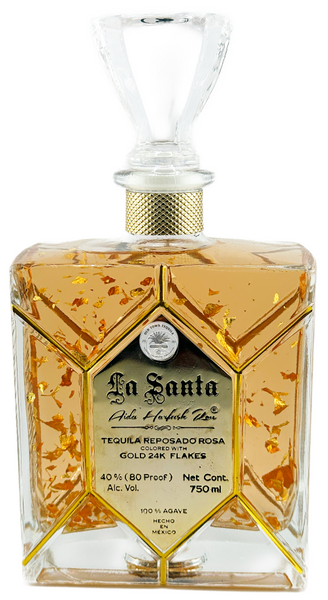 La Santa Reposado Rosa Tequila Gold 24k - Old Town Tequila