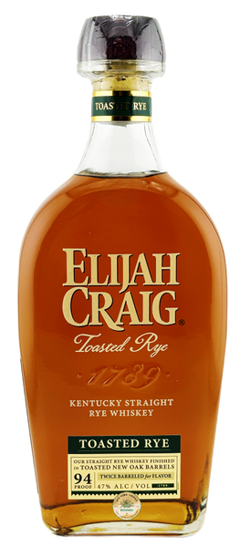 Elijah Craig Toasted Rye Whiskey - Old Town Tequila