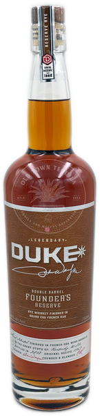 Duke Double Barrel Founder's Reserve Rye Whiskey 750ml - Old Town Tequila