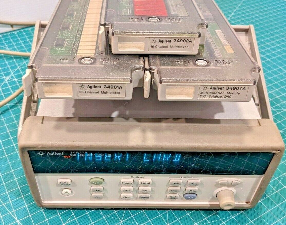 Agilent 34970A Data Acquisition / Switch Unit And 3 Cards - Industrial Lynx