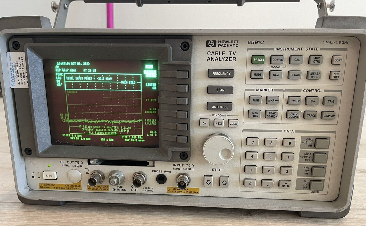 Hp/Agilent 8591C Portable Catv Spectrum Analyzer - Industrial Lynx