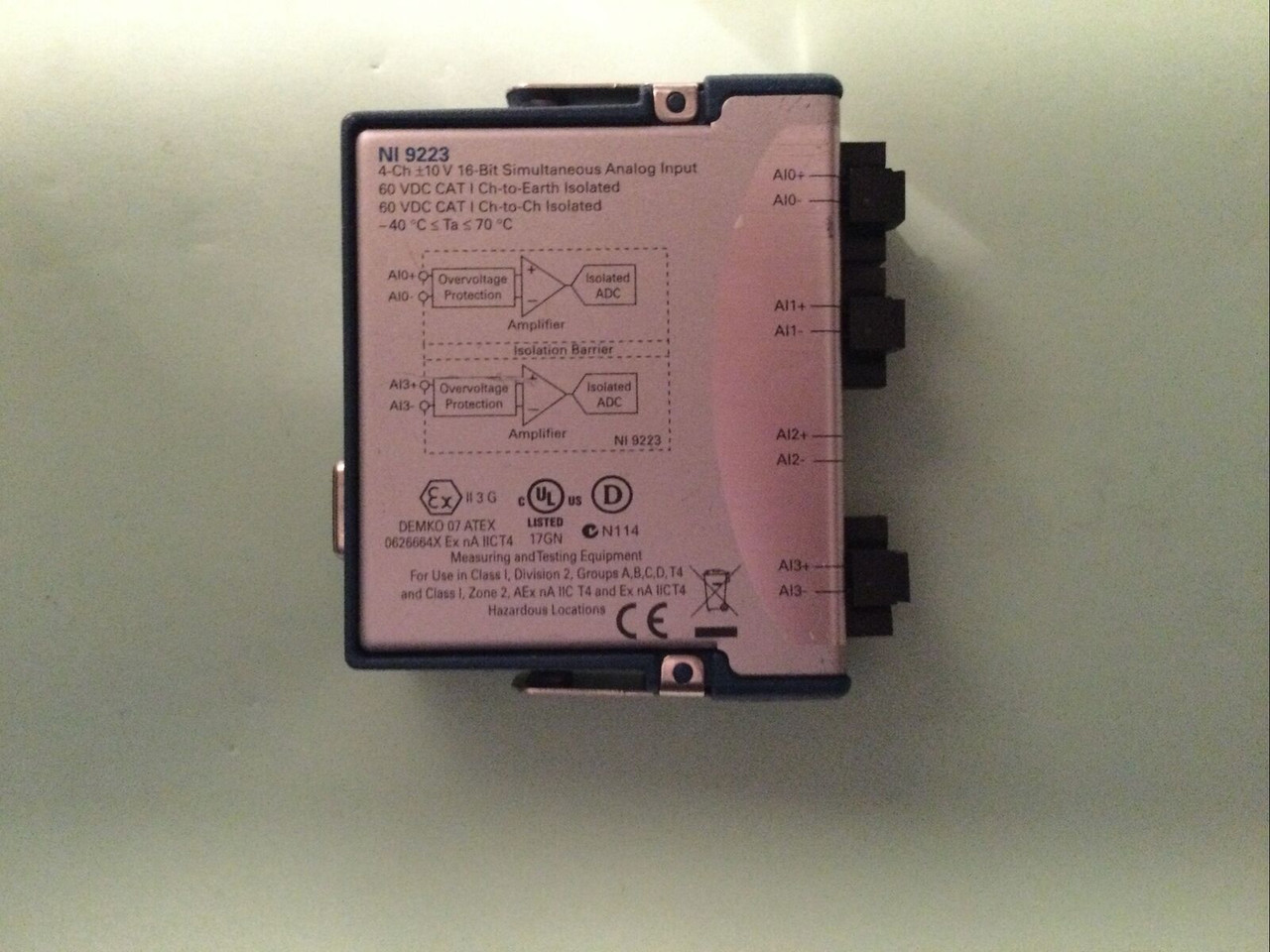 National Instruments Ni 9223 Simultaneous Analog Input 4 Channel Module ...