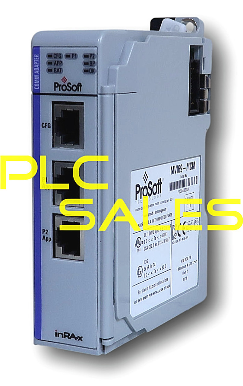 Prosoft Mvi69-Mcm | Modbus Master / Slave Module For Compactlogix ...
