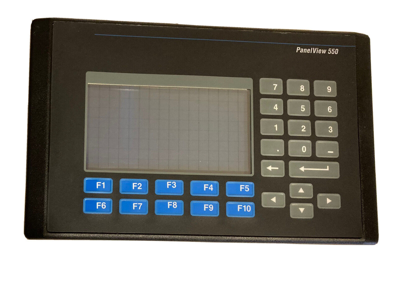Allen Bradley 2711-B5A2 /B Panelview 550 Mono Touch/Key/Dh-485 Ac Frn 1 ...