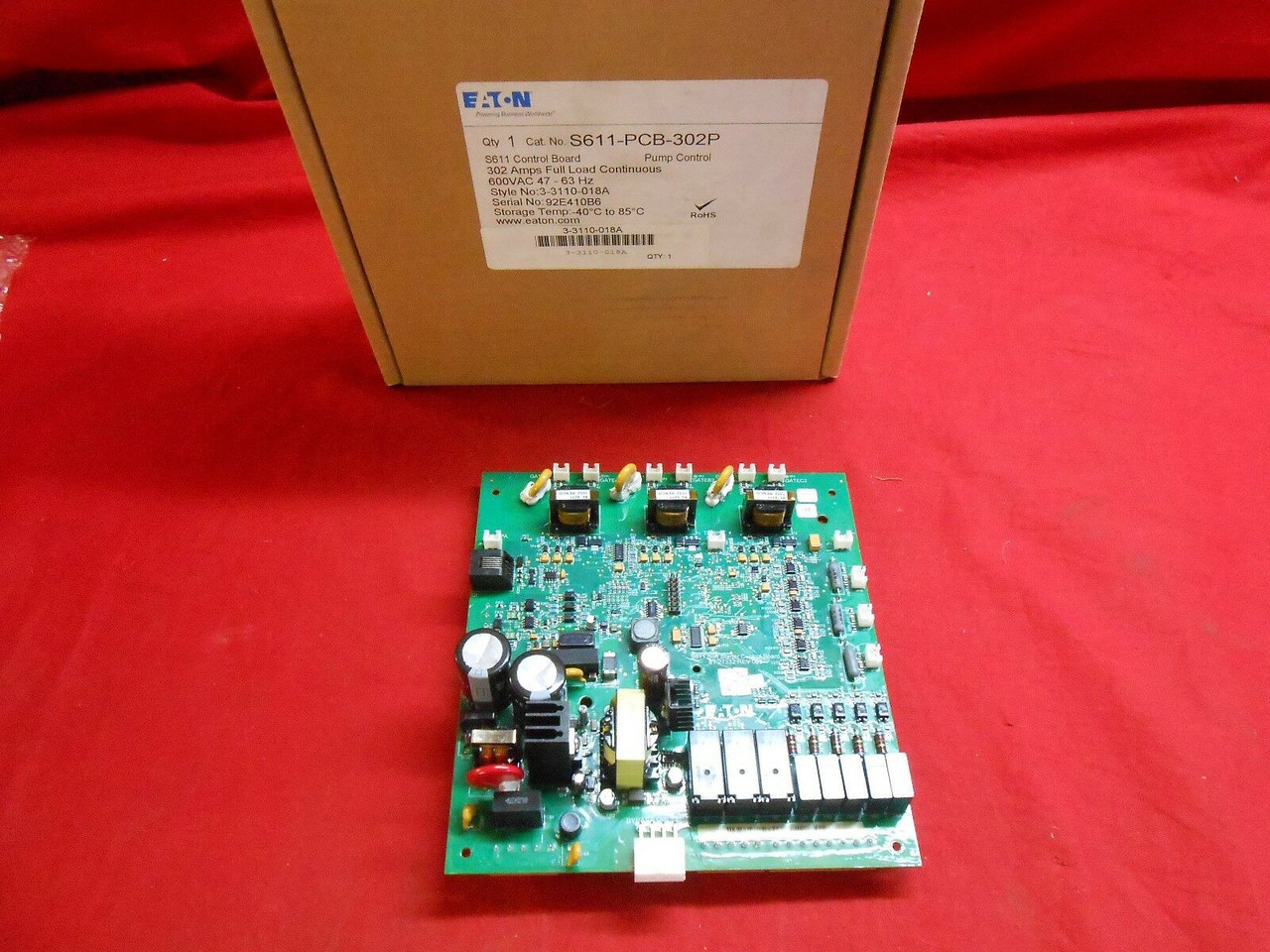 Eaton S611-Pcb-302P Pump Cotrol-Control Board 302 Amps - - Industrial Lynx