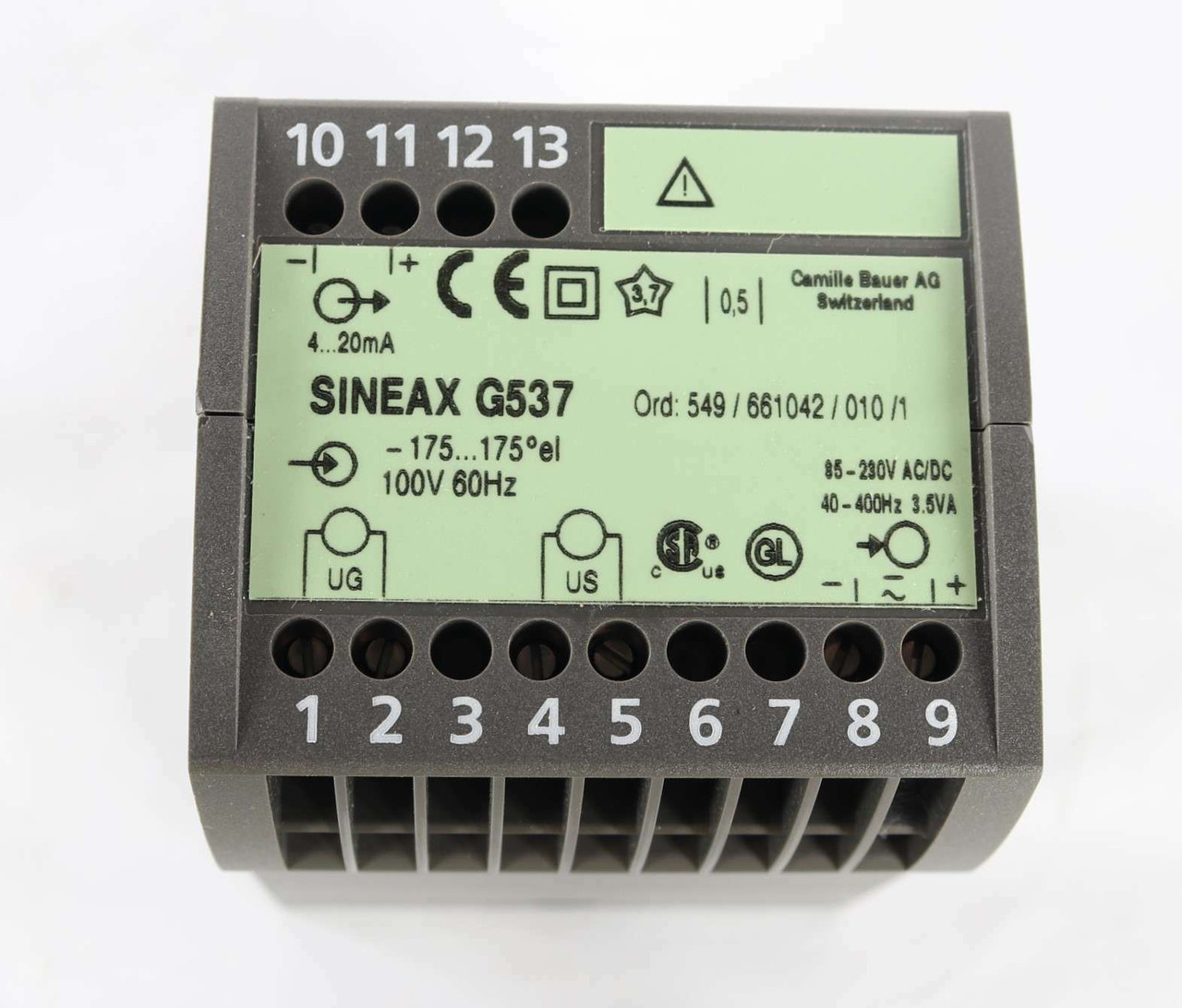Sineax-G537 Camille Bauer Transducer For Phase Angle Difference ...