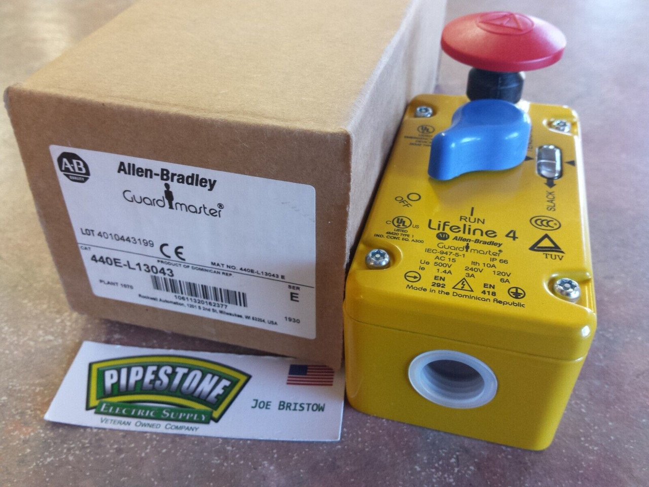 440E-L13043 Allen Bradley Guard-Master Emergency Stop Switch ...