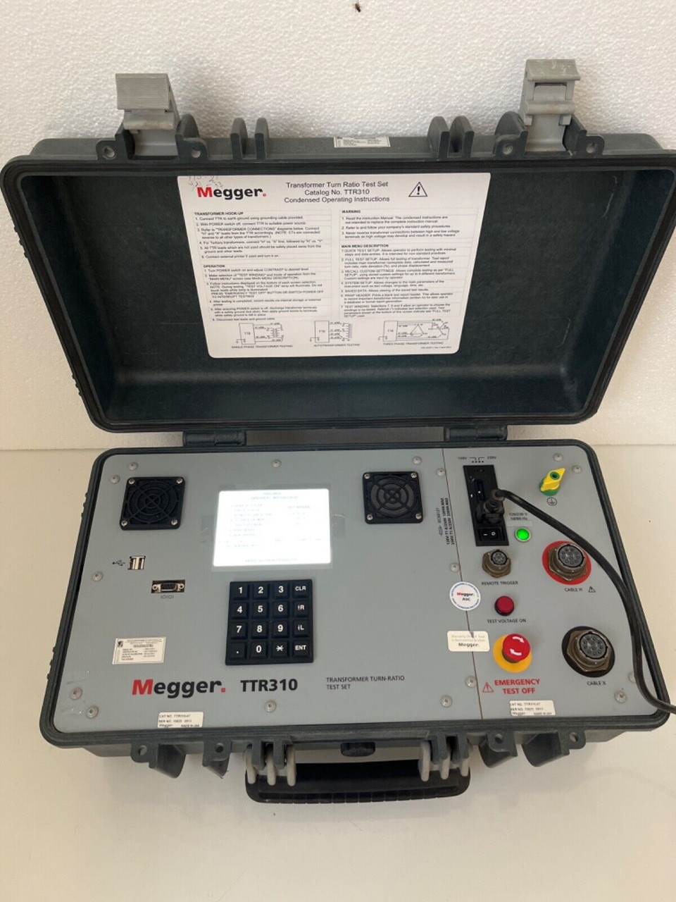 Megger Three-Phase Ttr310 Transformer Turns Ratio Tester - Industrial Lynx