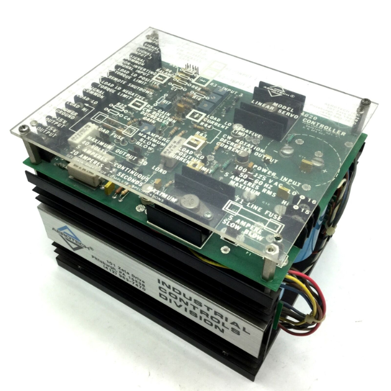 Aerotech 4020 Linear Servo Amplifier, Dc Motors, 1 Phase, 40V 20A 1000W ...